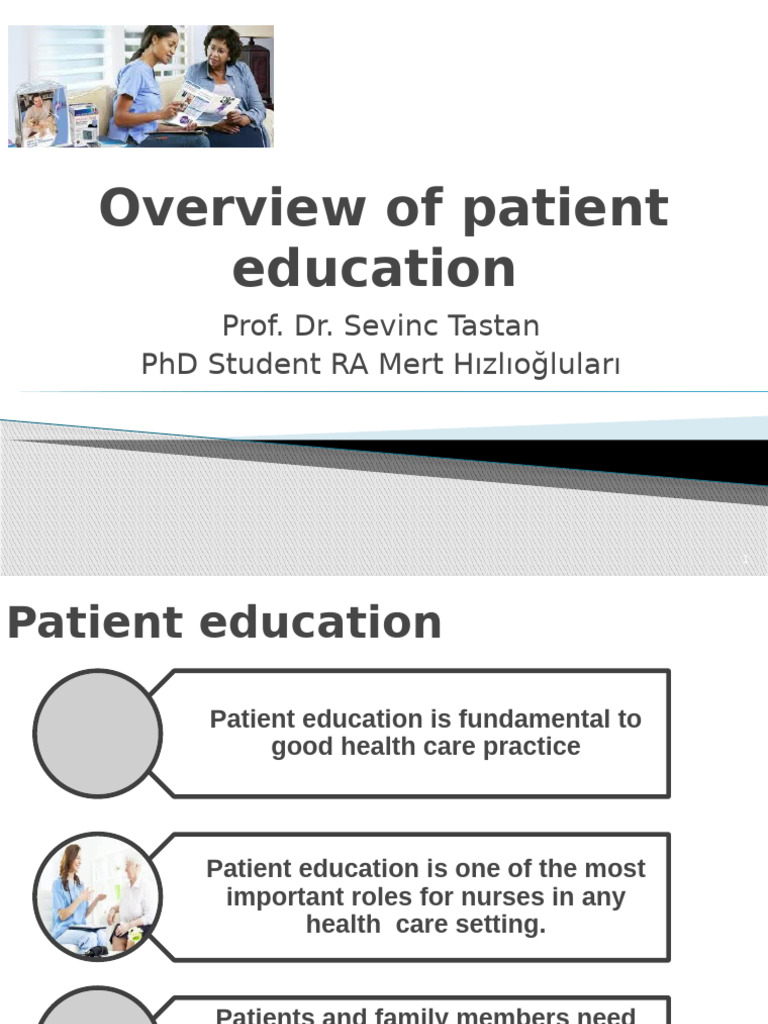 1-2th Week Overview of Patient Education 1.week PPTX 1-1 | PDF ...