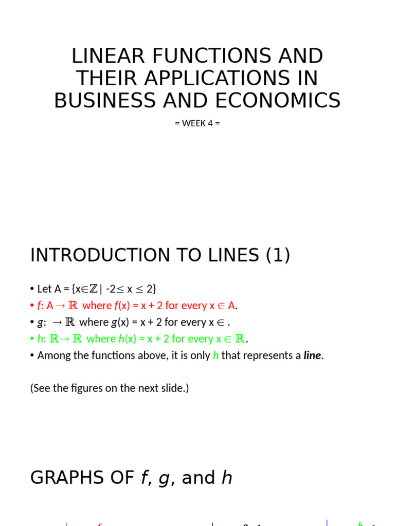 04_Linear_Functions | PDF | Line (Geometry) | Equations