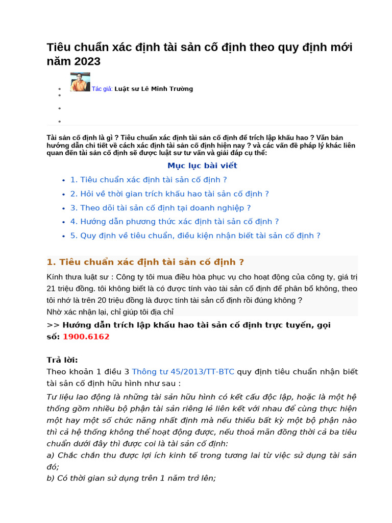 Xac Dinh Tai San Co Dinh Va Xu Ly Tai San Trong Nhiem Vu KHCN | PDF