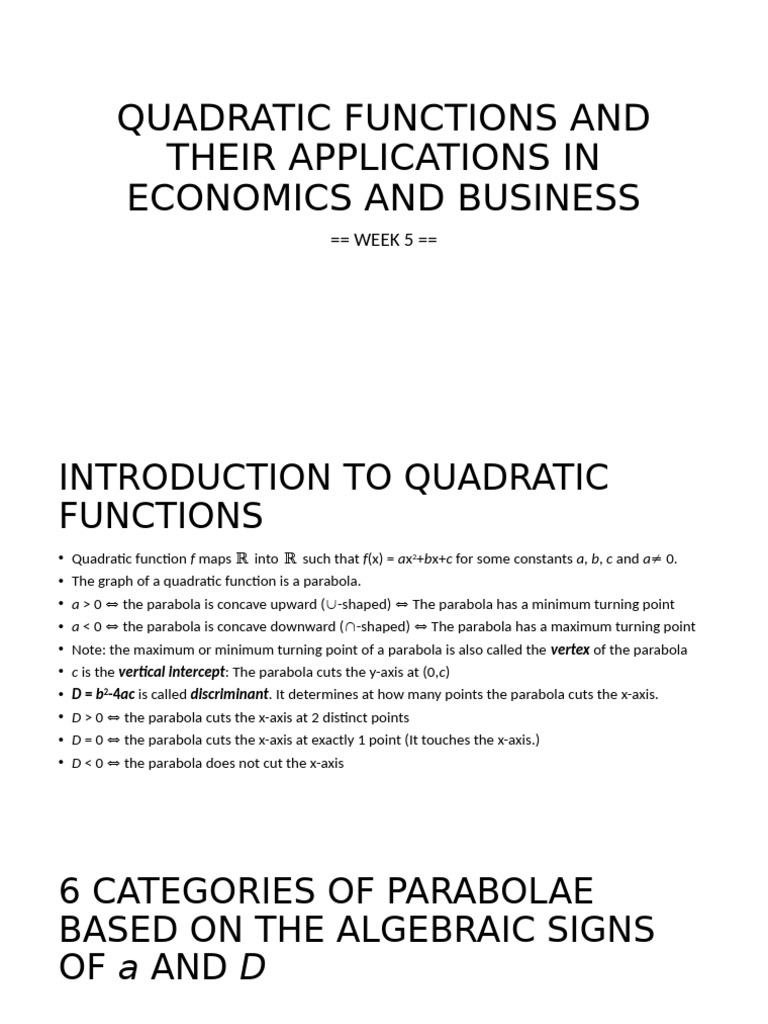 05 Quadratic Functions | PDF | Quadratic Equation | Combinatorics