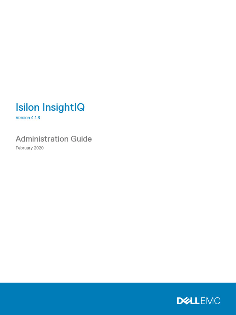 Isilon InsightIQ Administration Guide 4 1 3 1 | PDF | Transport Layer Security | Computer Cluster
