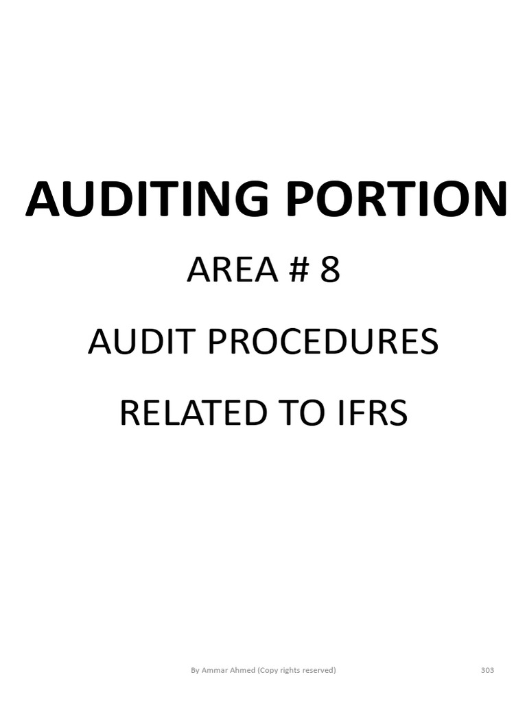 IFRS Audit Procedures Overview | PDF | Fair Value | Valuation (Finance)