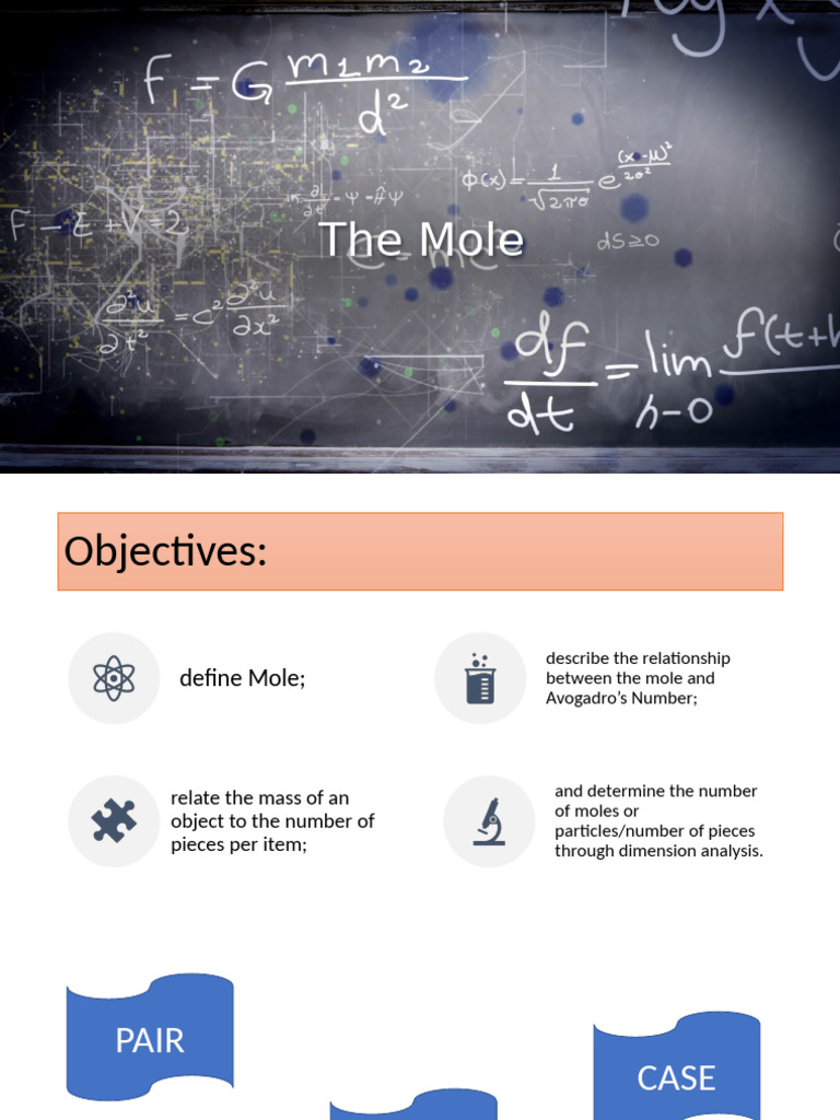 M6_The-Mole | PDF | Mole (Unit) | Chemistry