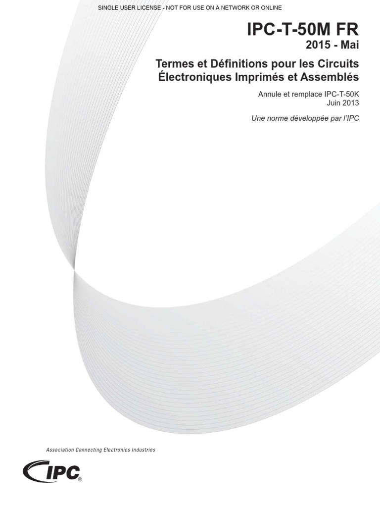 IPC-T-50M-Termes Et Définitions PCB Et PCBA | PDF