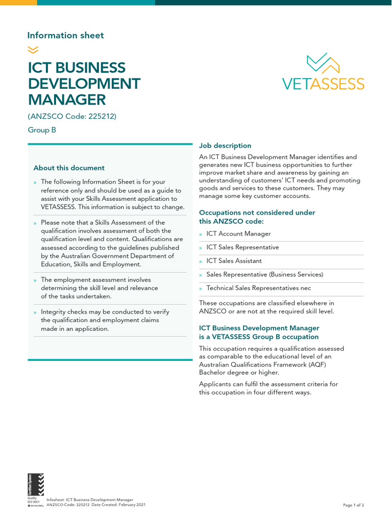ICT Skills Assessment Guide | PDF | Academic Degree | Business