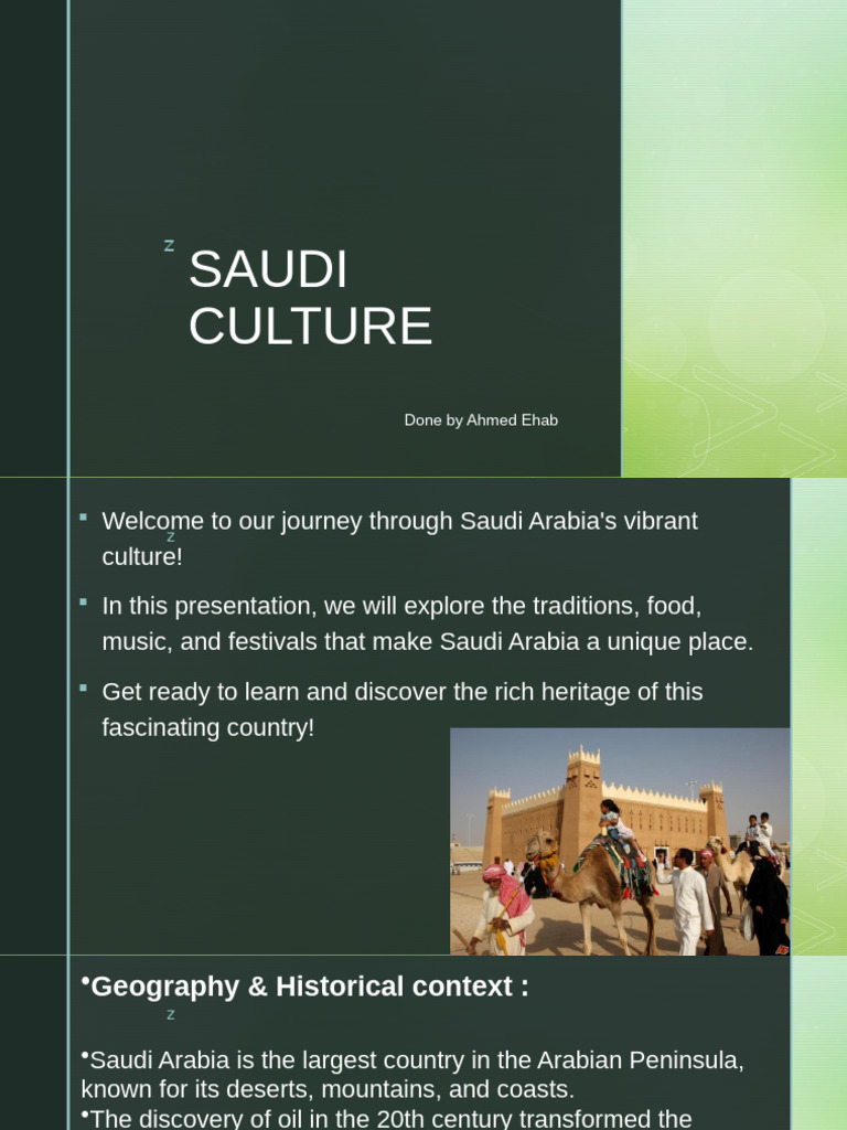 Exploring Saudi Arabia's Vibrant Culture | PDF