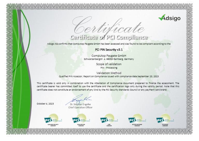 PCI_PIN_Zertifikat_Computop | PDF