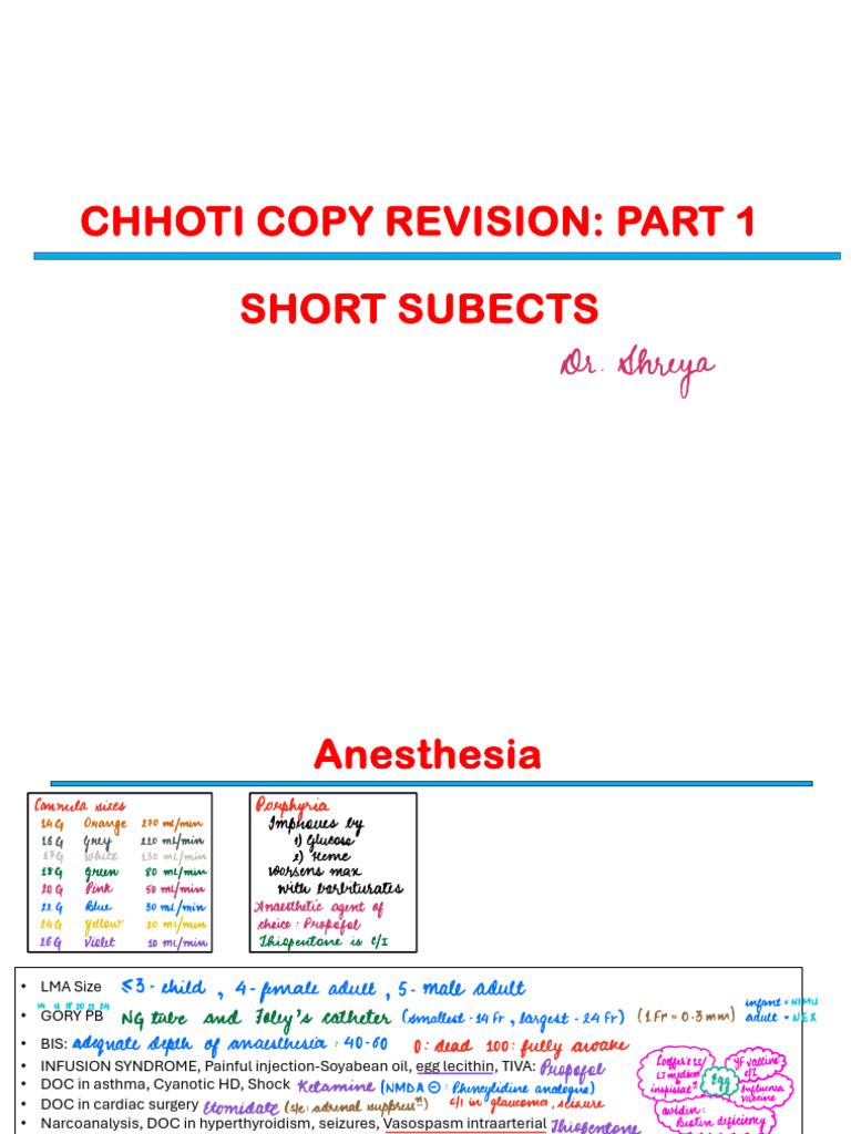 Choti Copy | PDF | Medical Specialties | Clinical Medicine