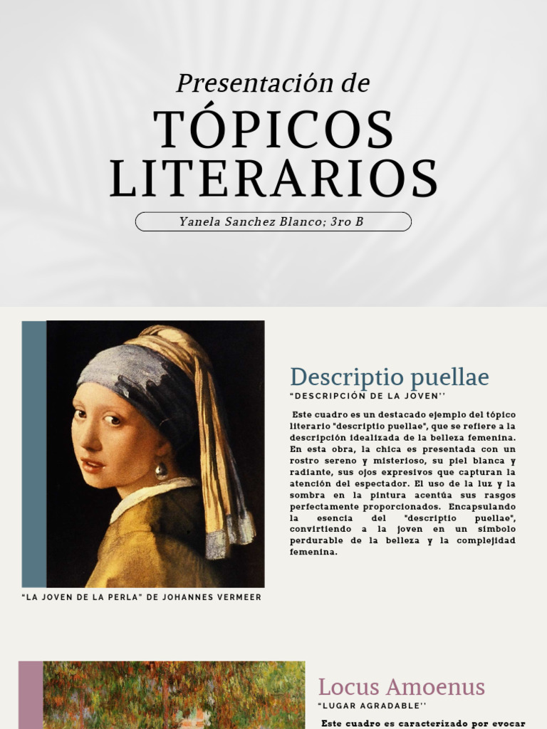 Tópicos Literarios. | PDF