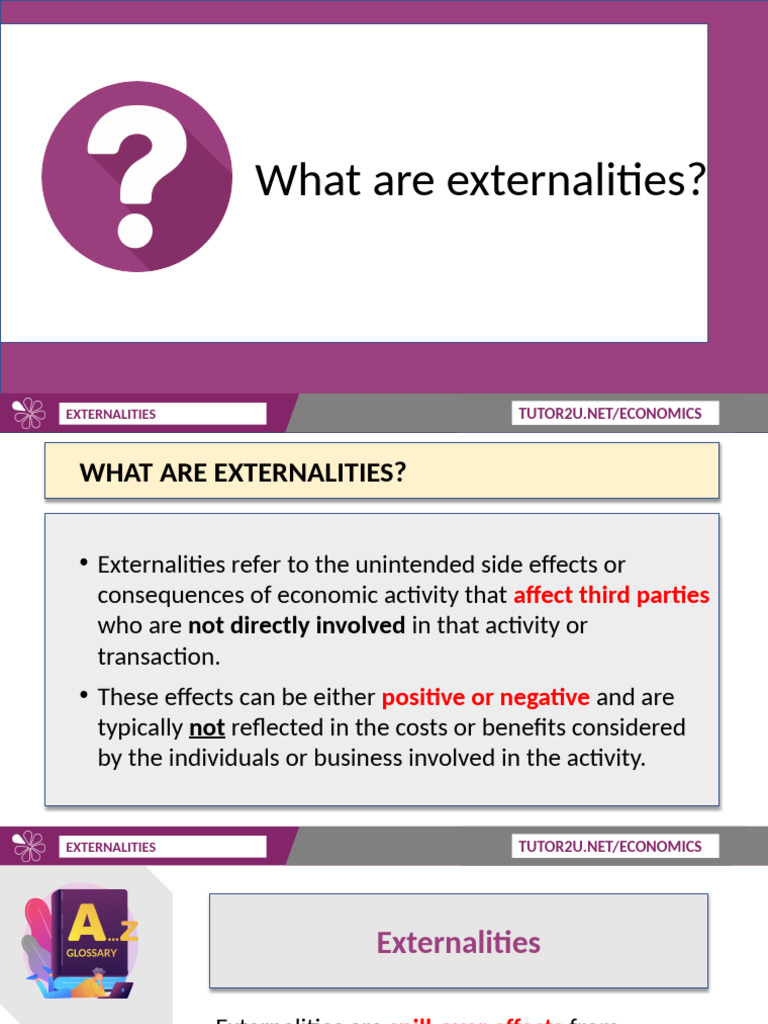 Understanding Externalities in Economics | PDF | Externality | Market ...