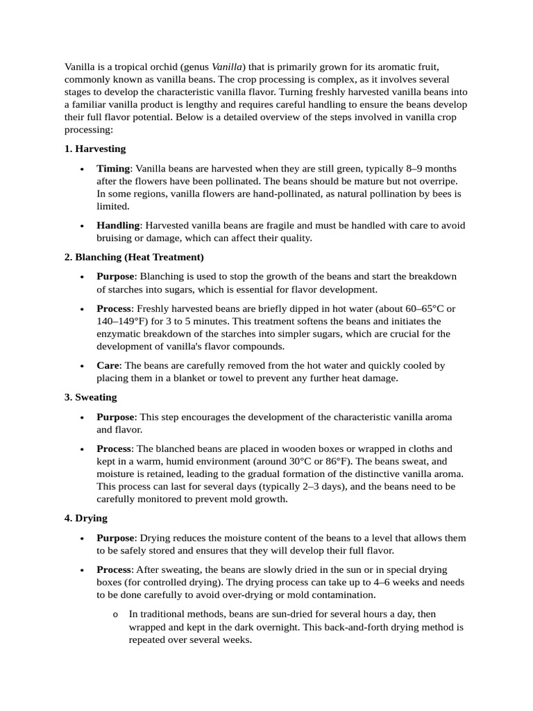 Vanilla | PDF | Vanilla | Coconut