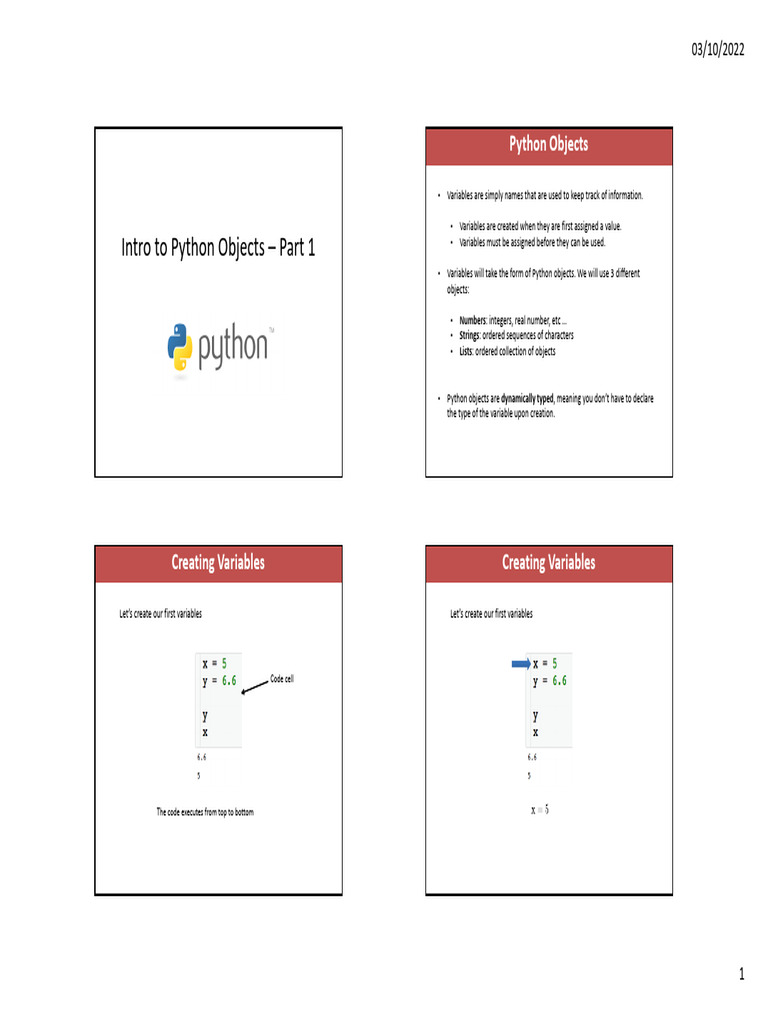 Cours R107 -Python Complet 2022 2023 | PDF | Control Flow | Variable (Computer Science)