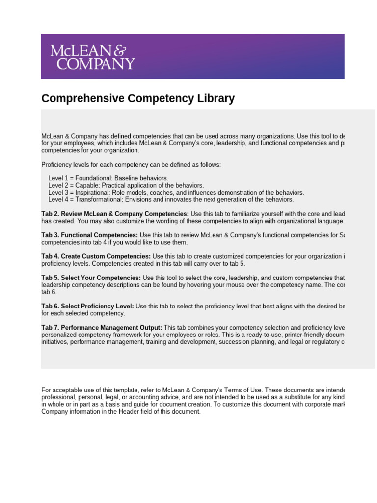 HR Comprehensive Competency Library V5 | PDF | Agile Software ...