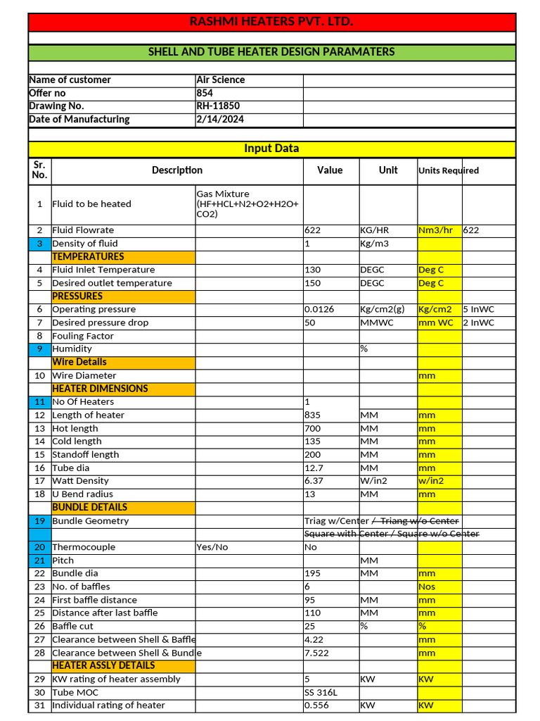 RHPL Case Studies - 24-9-2024 | PDF | Pressure | Temperature