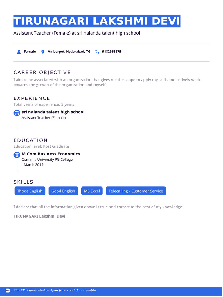 Tirunagari Lakshmi Devi | PDF