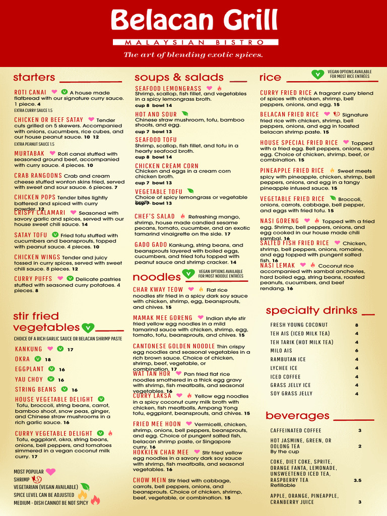 Dinner Menu 2022 - Bleed-0001 | PDF | Curry | Tofu