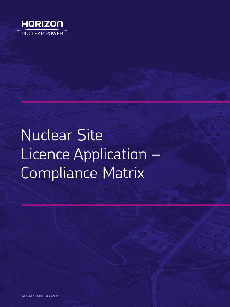3 - 4 - Nuclear Site Licence Application Compliance Matrix | PDF ...