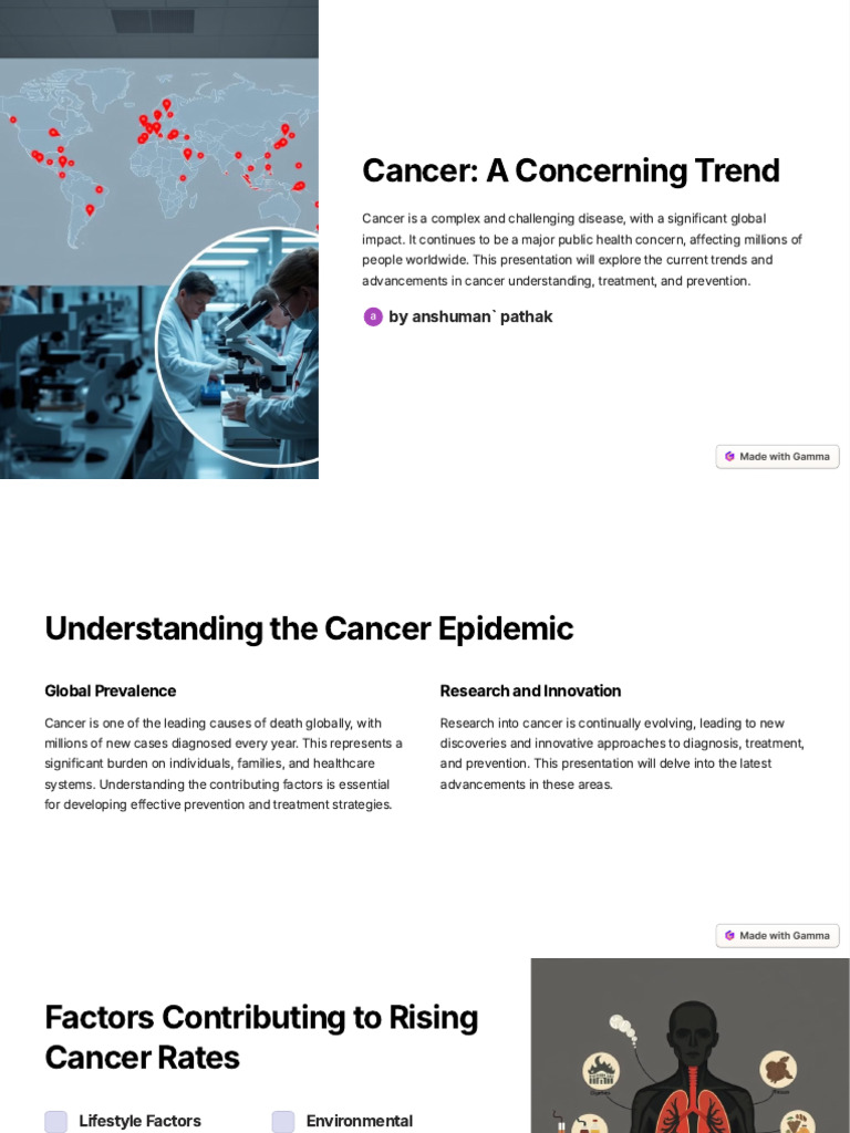 Trends in Cancer Treatment and Prevention | PDF | Cancer | Preventive ...
