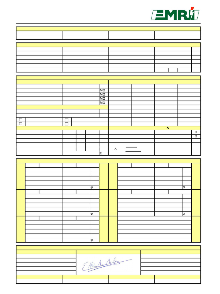 Contoh Generator Test Report | PDF | Electric Generator | Machines