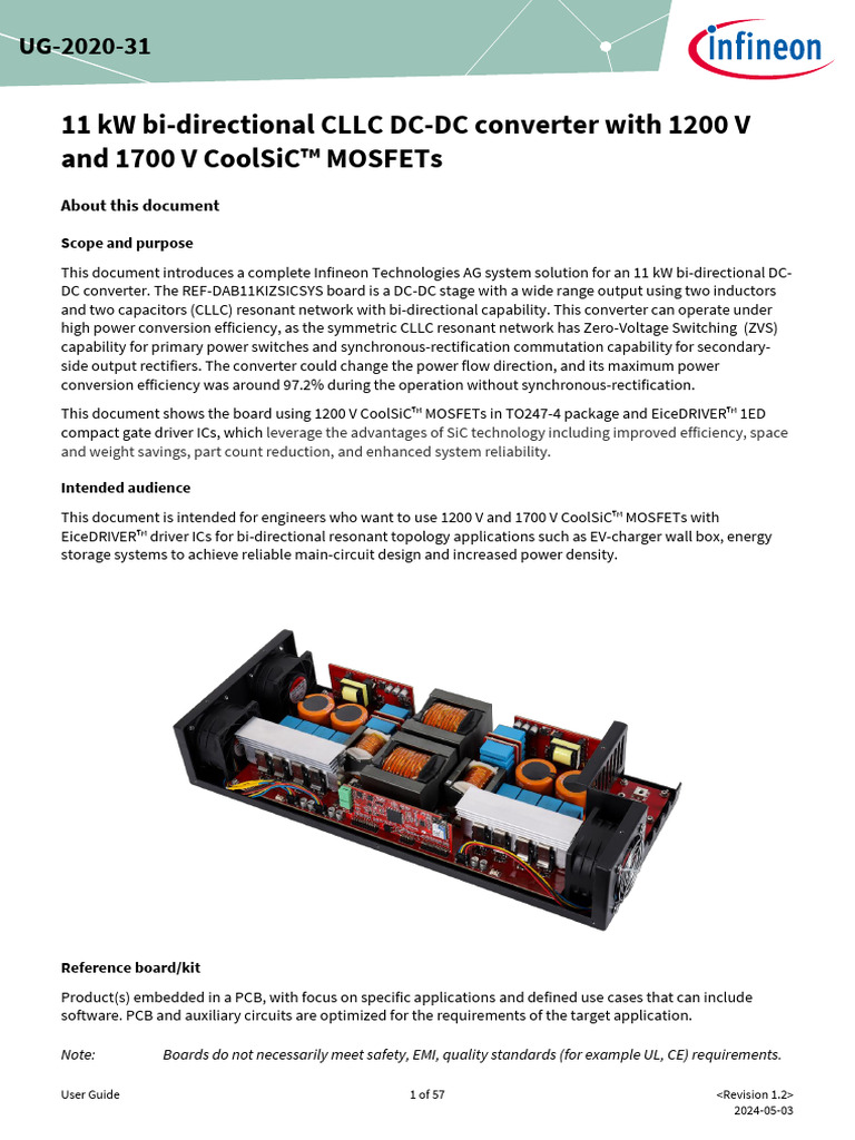 Infineon Ref Dab11kizsicsys Usermanual v01 02 en | PDF | Rectifier | Mosfet