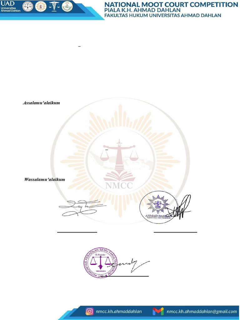 027 SURAT PEMINJAMAN RUANGAN NMCC | PDF