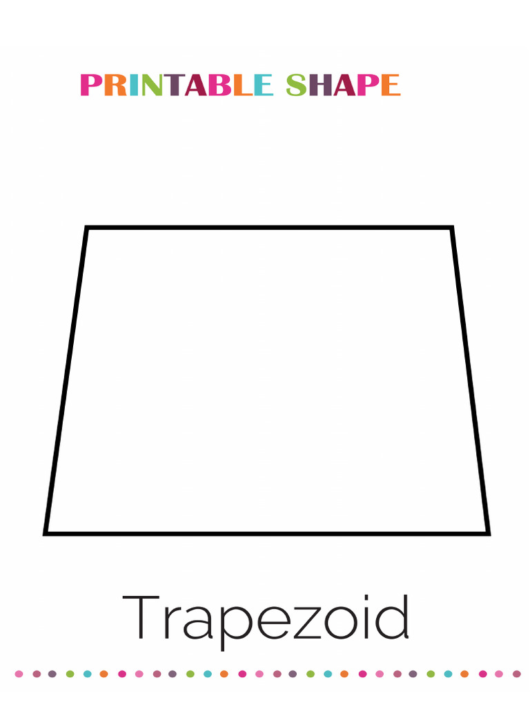 Free Printable Trapezoid Shape | PDF