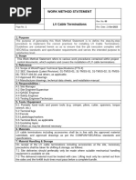 Method Statement Cable Glanding Termination | PDF | Insulator ...