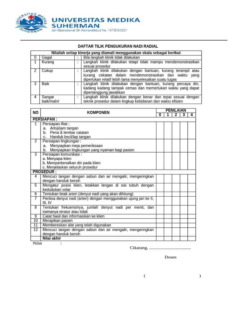 11820_D.Tilik+Pengukuran+Nadi+Radial | PDF