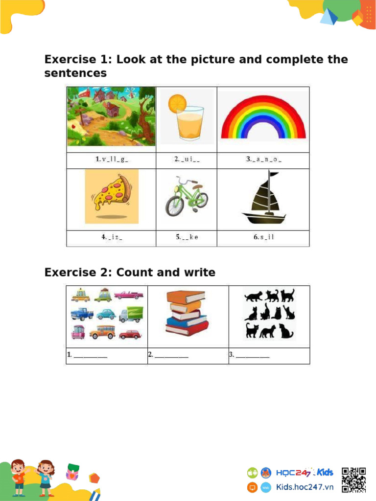 Kids' English Learning Activities | PDF
