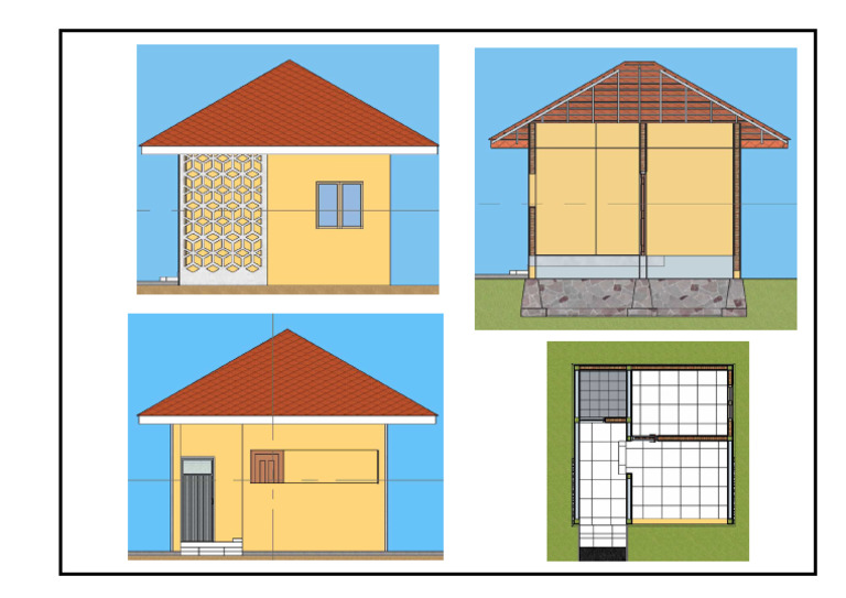 WACHIDA AFA RIZKI_03420210003_B1_PRESENTASI LAYOUT POS JAGA SKETCHUP | PDF