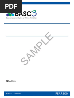 Bas3 Sample Parent Report School Age | PDF | Autism Spectrum | Cognition