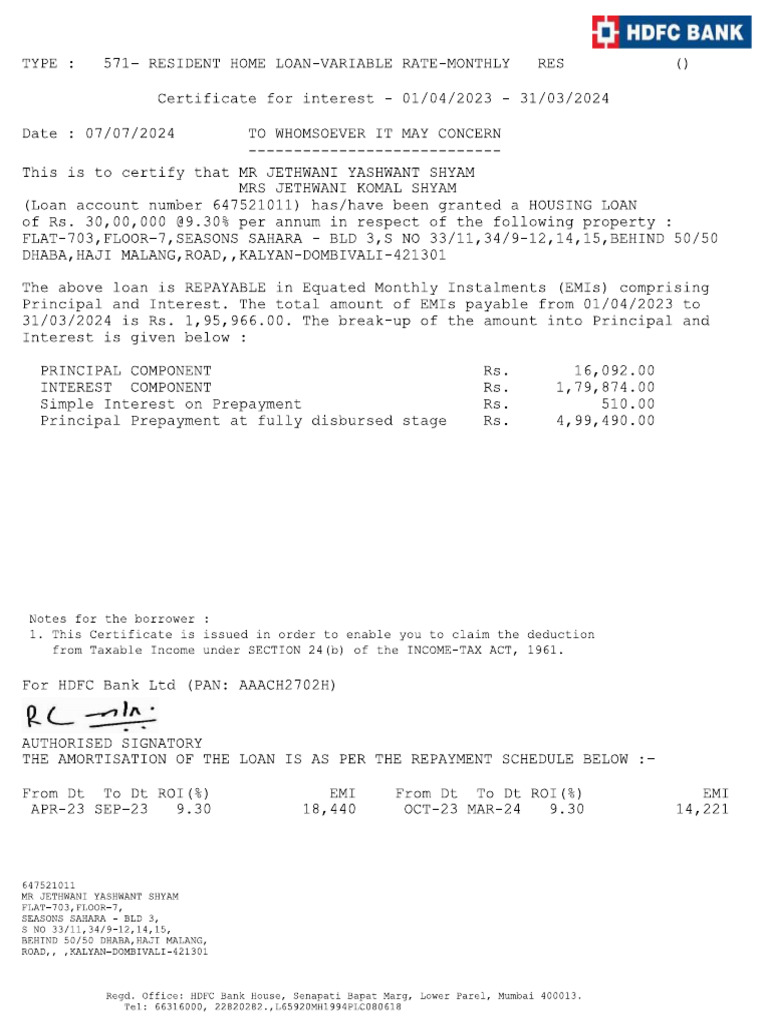 Provisional Interest | PDF