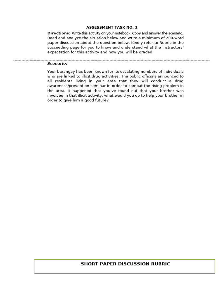 NSTP111-ASSESSMENT TASK NO.3 | PDF | Grammar | Cognitive Science