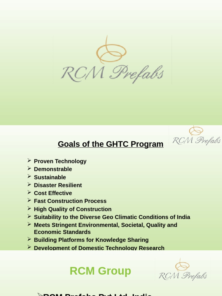 RCM Framecad RCM Cfmi Presentation | PDF | Concrete | Building Insulation