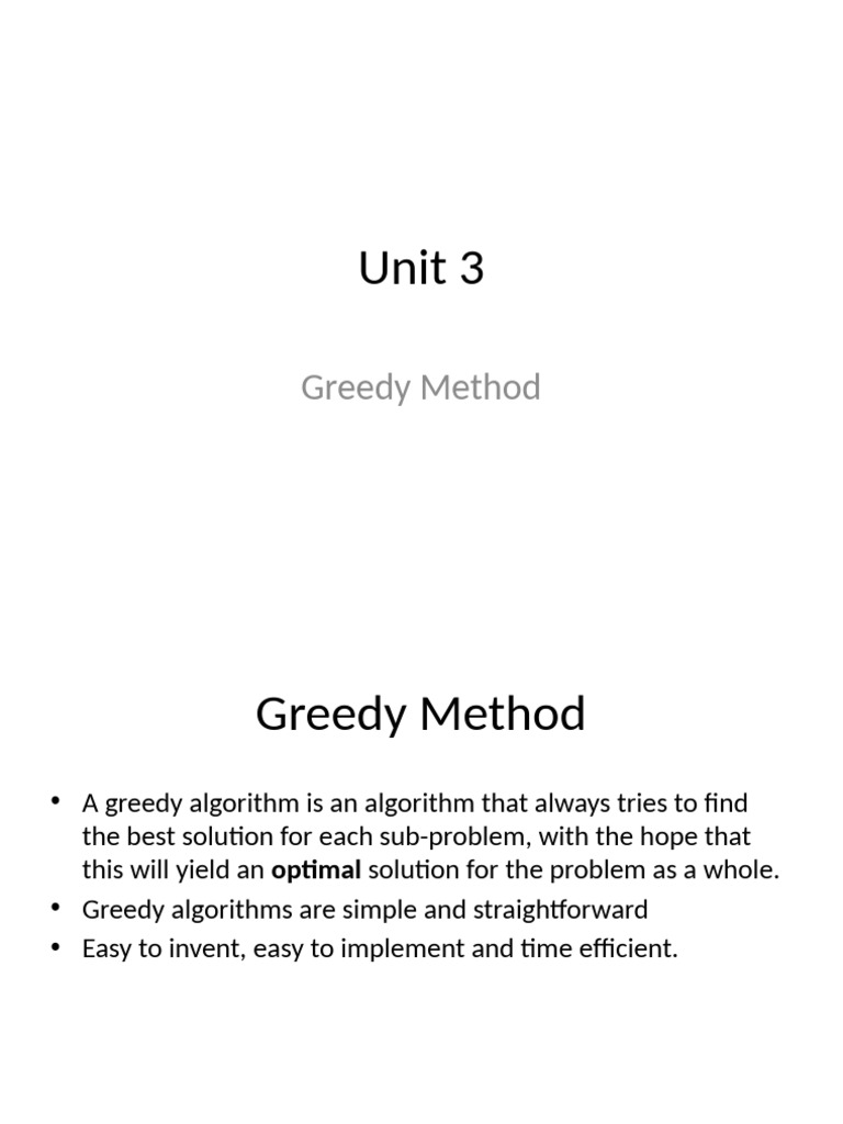 Greedy Algorithms and Knapsack Problem | PDF