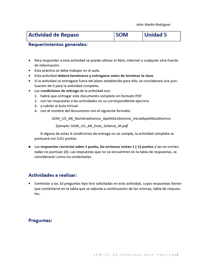 SOM U5 AR Enunciado Aitor | PDF | Archivo de computadora | Software