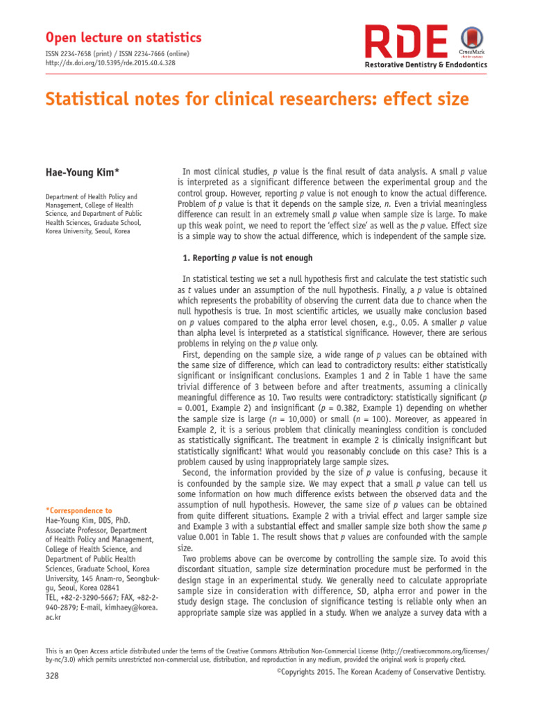 Statistical notes for clinical researchers_effect size | PDF | Effect ... Statistical notes for clinical researchers_effect size | PDF | Effect ...