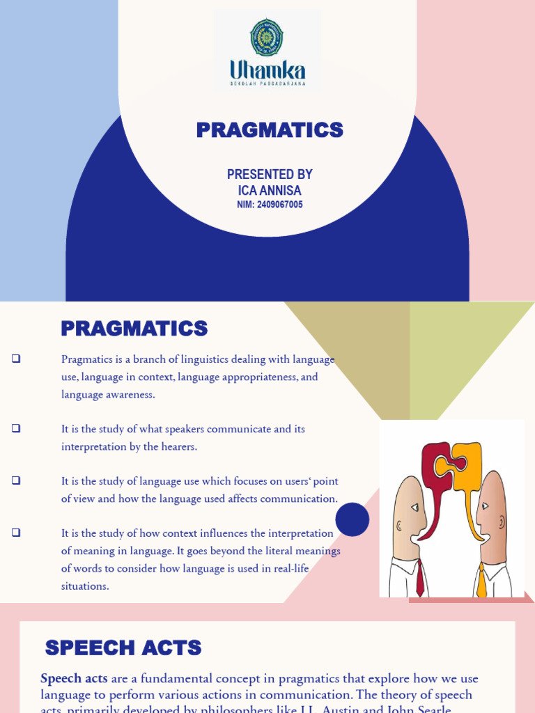pragmatics by annisa-ica uhamka | PDF | Semantics | Liberal Arts Education