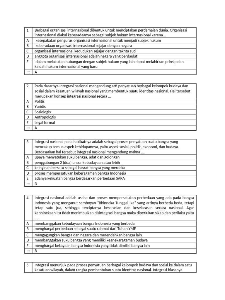 Template - Soal - Pat - PKN - 10 | PDF