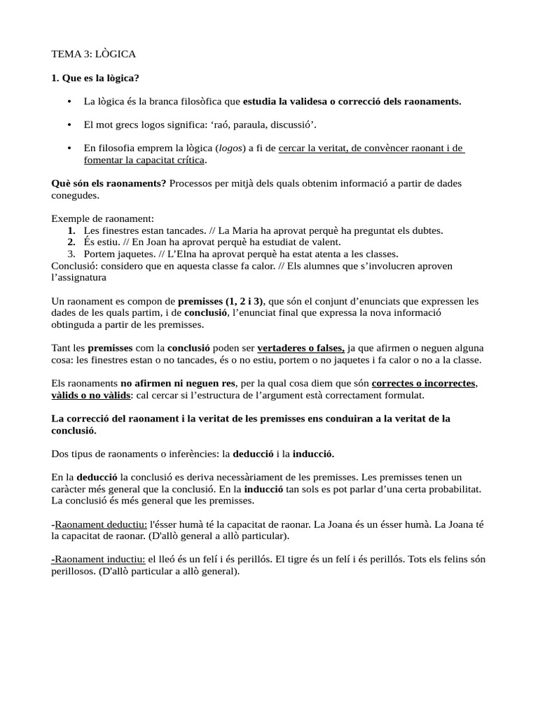 Apunts Unitat 3 (FILO) | PDF