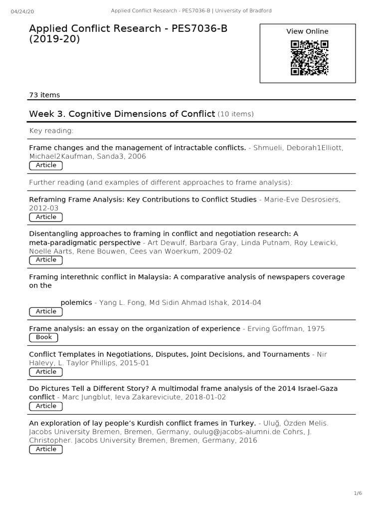 Applied Conflict Research | PDF | Ethnography | Social Psychology