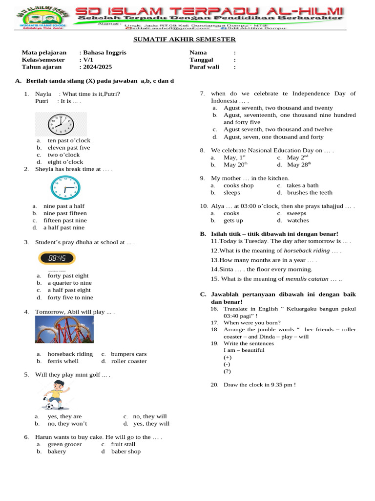 SAS B. INGGRIS | PDF