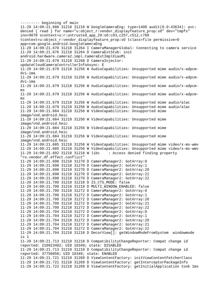 Log Cat 1732865961619 | PDF | Computing | Software