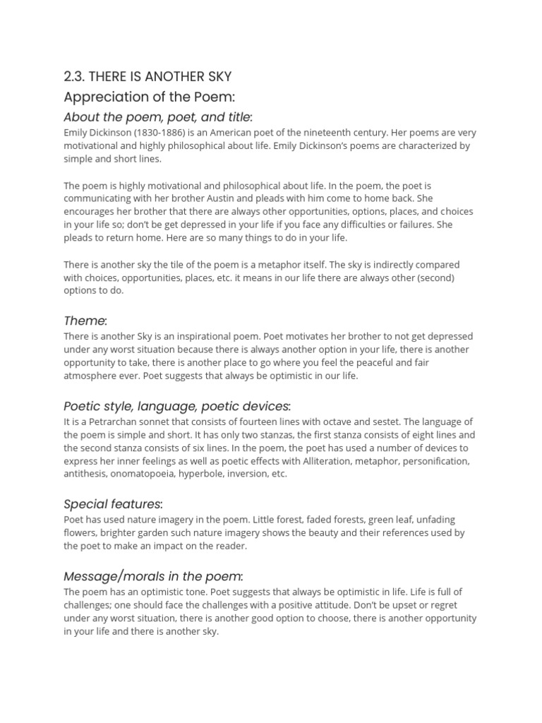 2.3 J 2.4 Poem Appreciation | PDF | Poetry | Stanzaic Form