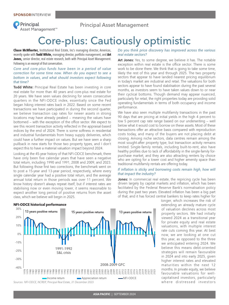 Principal Real Estate Core-Plus Sponsor Article - IREI | PDF ...