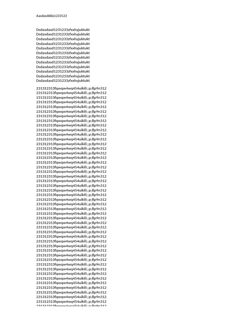 Random Data Strings Collection | PDF