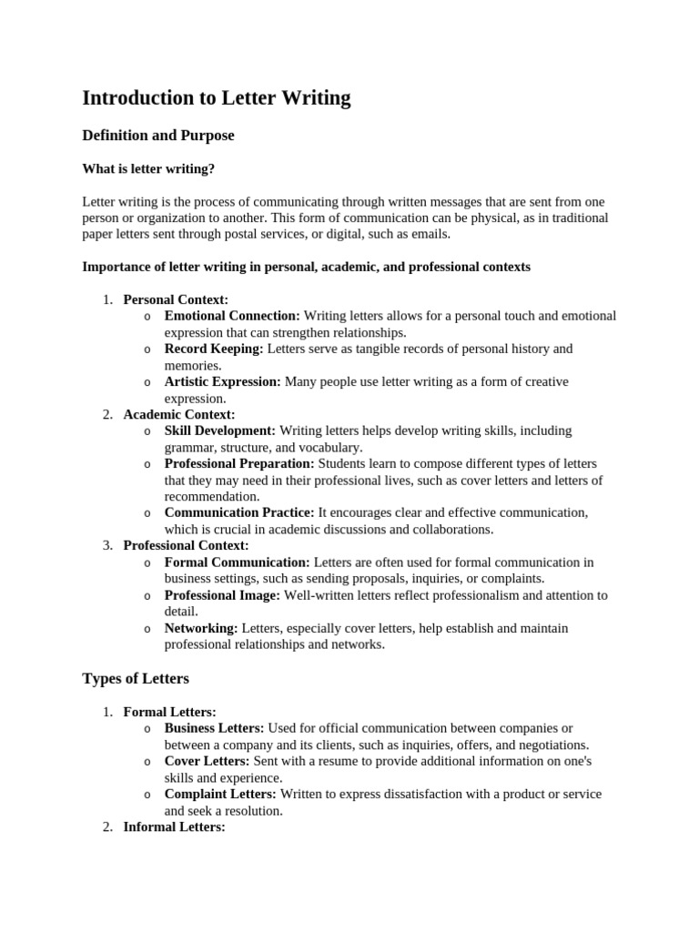 Introduction To Letter Writing TWRPS | PDF | Communication | Gratitude