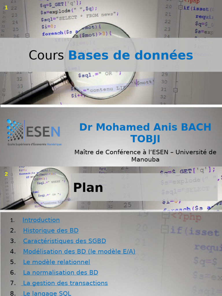 Cours-BD | PDF | Bases de données | Base de données relationnelle