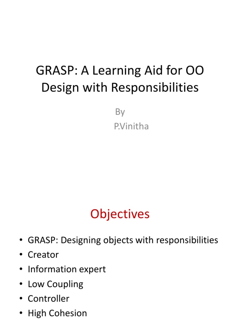 Grasp 1 | PDF | Object (Computer Science) | Class (Computer Programming)