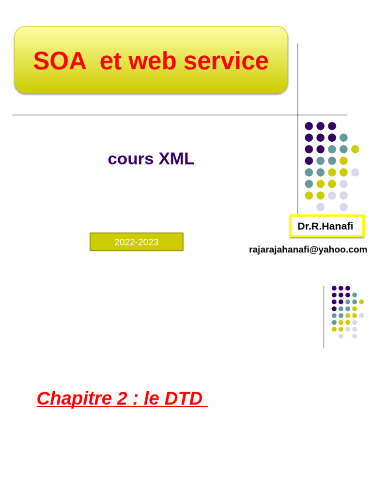 cours-4-SOA | PDF | Langage de balisage | XML